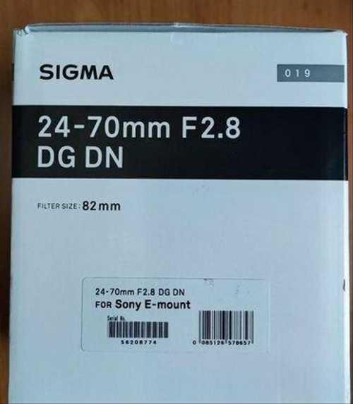 Объектив Sigma 24-70mm f/2.8 DG DN Sony