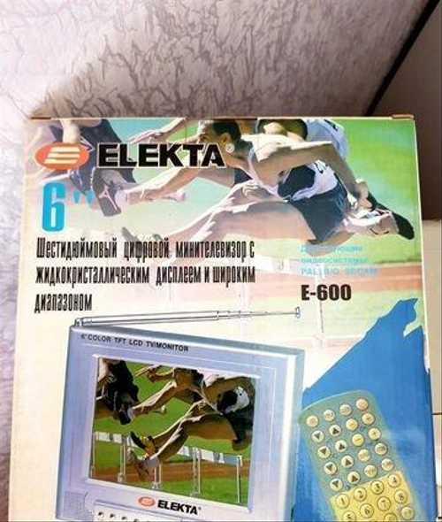 Телевизор ЖК elekta e-600 с пультом