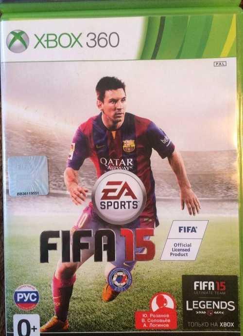 Диск на xbox 360 Fifa 13-15