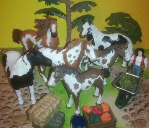 Лошади породы Пинто. Schleich