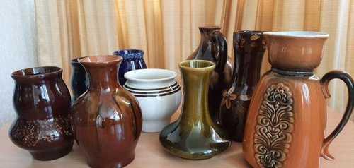Кувшины, вазы, крынки керамические