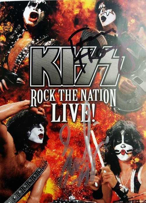 Kiss "Rock The Nation" DVD с автографами
