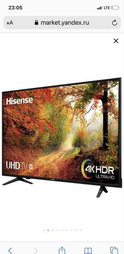 Телевизор диагональ 50 hisense h50a6100 LED 4K UHD