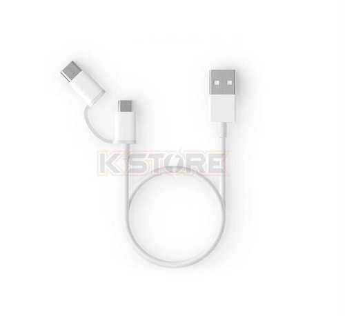 Кабель 2in1 USB Type-C/Micro Xiaomi ZMI 30см