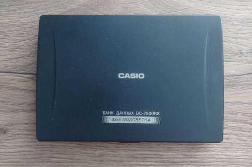 Банк данных casio dc-7800rs