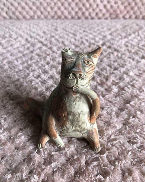Кот керамический музыкальная свистулька