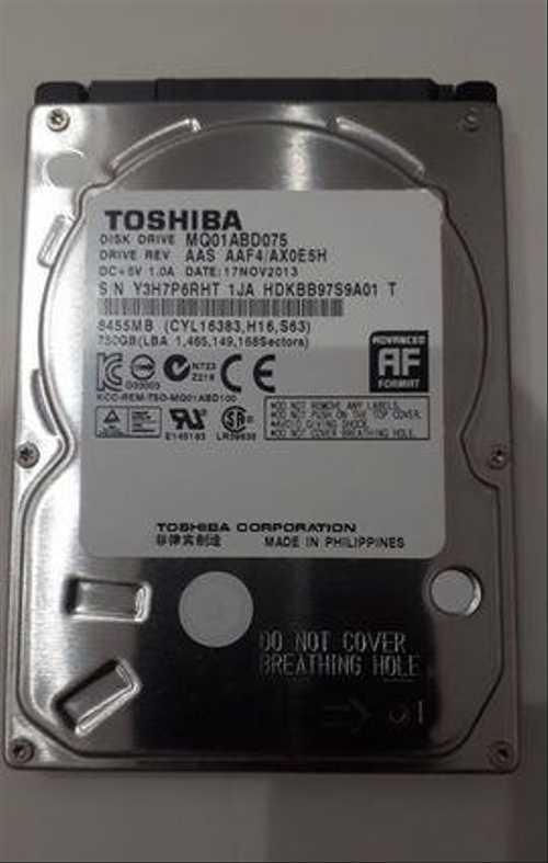 Жесткий диск toshiba MQ91ABD075 750Gb