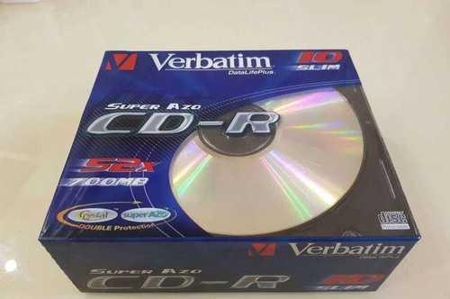 Болванка, диски CD-R Verbatim (10шт), Sony (10шт)