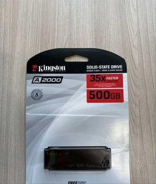 SSD накопитель Kingston A2000 500 гб