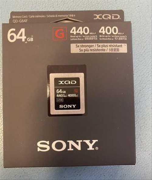 Sony Professional XQD G Series 64GB Memory Card