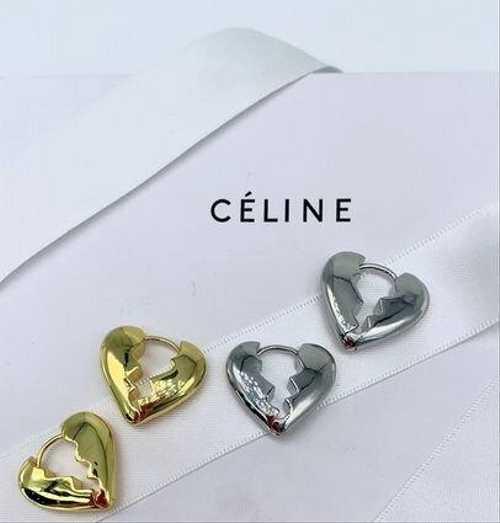 Серьги сердца Celine