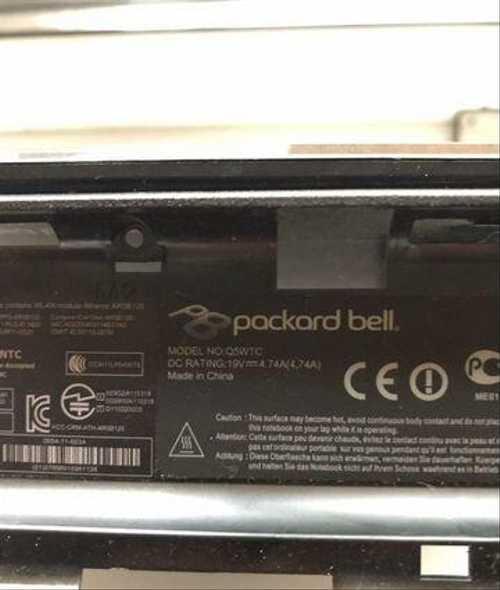 Продам ноутбук Packard Bell