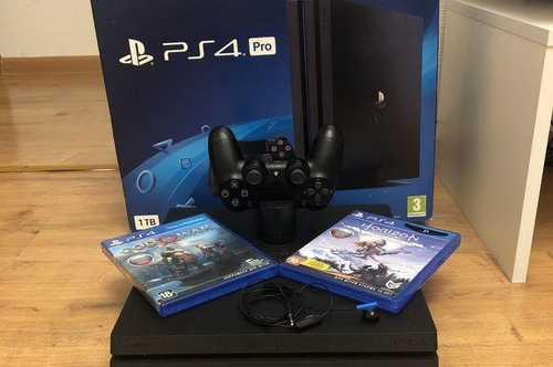 Sony PS4 pro 7216b 9.03 + 5 игры