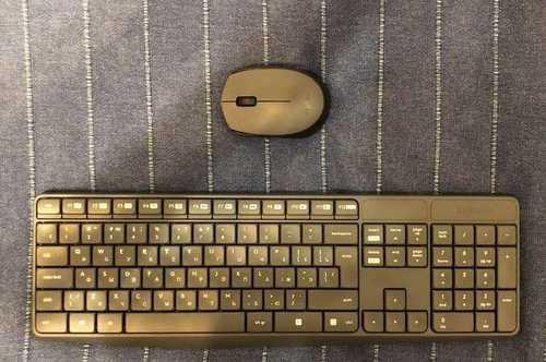 Беспроводная клавиатура и мышь logitech mk235