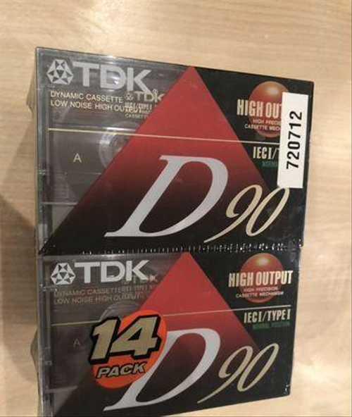 Кассеты TDK 90 новые 14шт