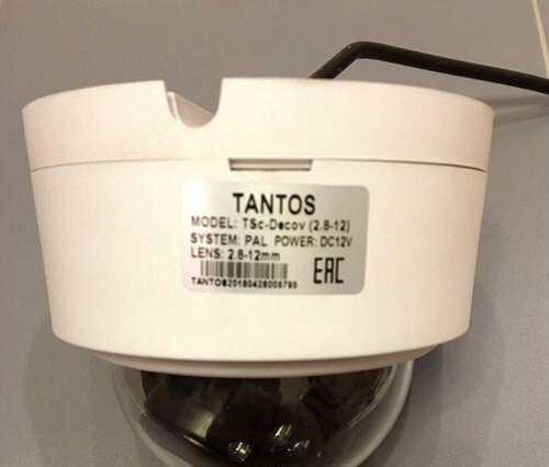 Купольная цветная видеокамера Tantos TSc-Decov