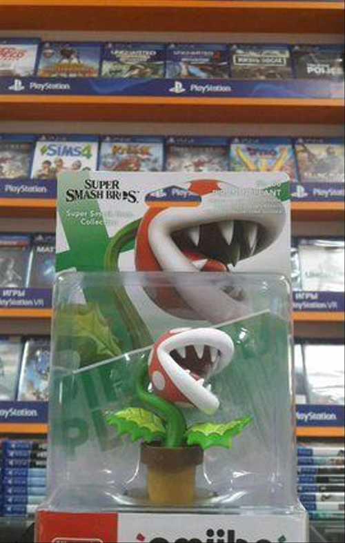 Amiibo Super Smash Bros Piranha Plant 66 фигурка купить Игровые приставки игры программы 