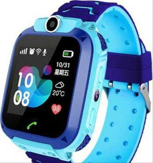 Детские умные часы smart baby watch Q12 синие