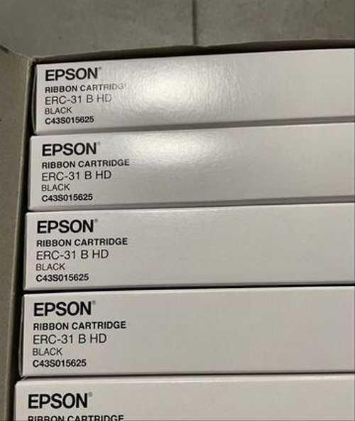 Epson ribbon cartridge erc-31 b hd black c43s01562