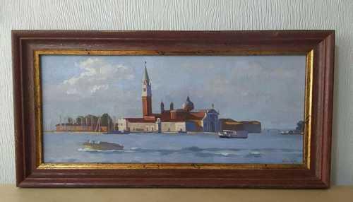 Картина маслом на холсте "Венецианский пейзаж"