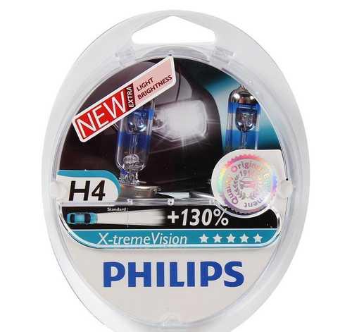 Лампы Philips H4 X-treme Vision +130