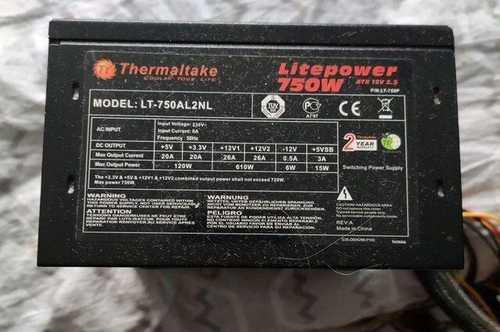 Блок питания thermaltake lite power 750 watt