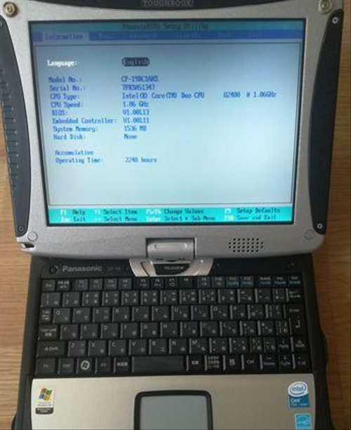 Ноутбук Panasonic Toughbook CF-19 Mk1