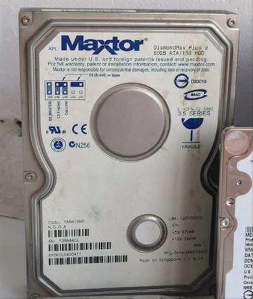 Maxtor DiamondMax Plus 9 60 гб ATA-133