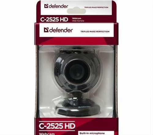 Вебкамера Defender C-2525HD, 2 mp, микрофон
