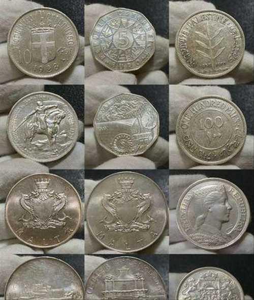 Иностранные монеты Серебро