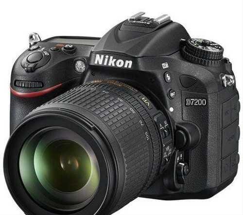 Зеркальный фотоаппарат Nikon D7200 kit 16-85