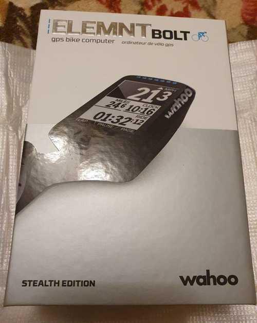 Велокомпьютер Wahoo Element Bolt Stealth Edition