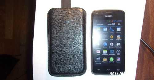 Смартфон Б/У philips Xenium W3568 Black (черный )