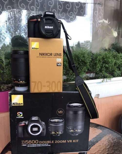 Фотоаппарат nikon D5600 AF-P 18-55 VR + AF-P 70-30