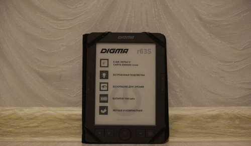Электронная книга Digma r63S с чехлом