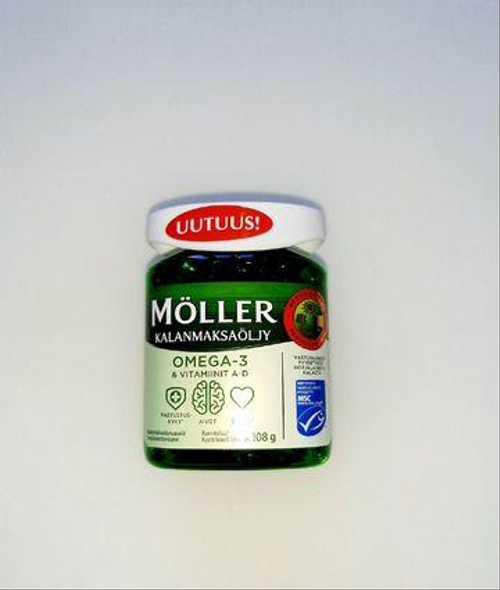 Витамины Moller Omega-3 A-D vitamiinit