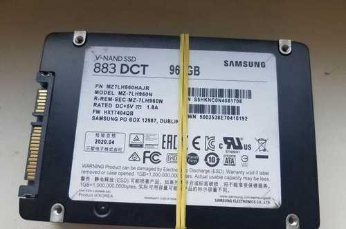 Новые серверные SATA SSD Samsung 883 DCT 960GB