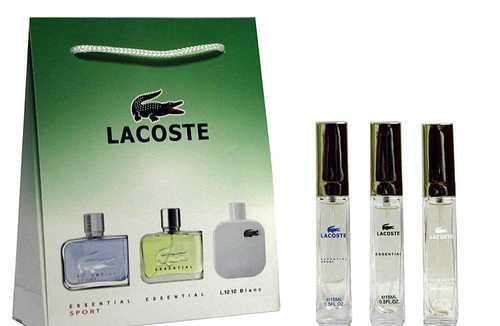 Lacoste мужской парфюмерный набор 3x15ml