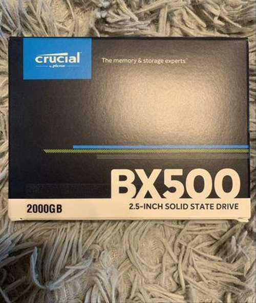 Абсолютно новый ssd crucial bx500 2tb