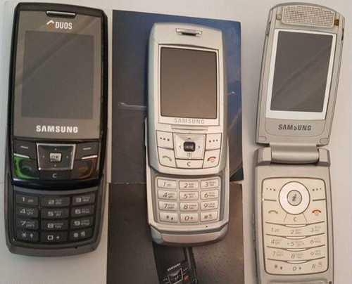 Мобильные телефоны Samsung E250 D830 D880, рабочие
