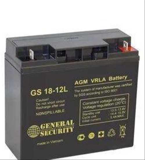 Аккумуляторная батарея General Security GSL18-12L