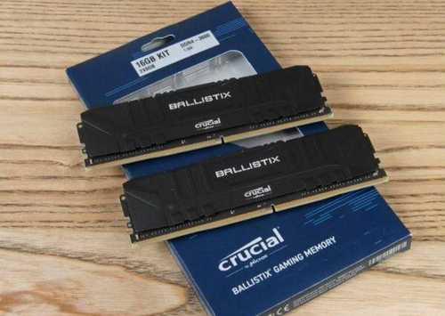 Оперативная память Crucial Ballistix Black 16GB