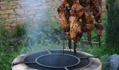 Спираль для жарки мяса, шашлыка в тандыре