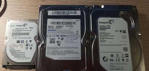 Жесткие диски 2tb и 640gb