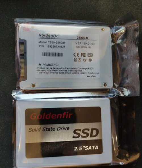 Новые SSD Goldenfir 256Gb