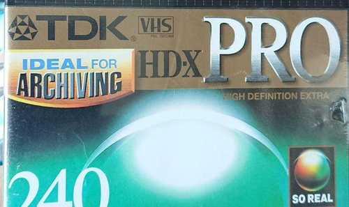 Видеокасета TDK VHS HD-X PRO