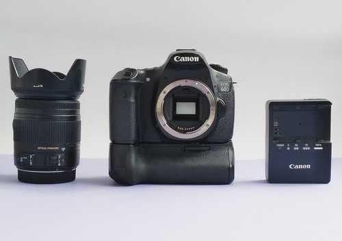 Canon 60d + Sigma 18-250+бат. ручка