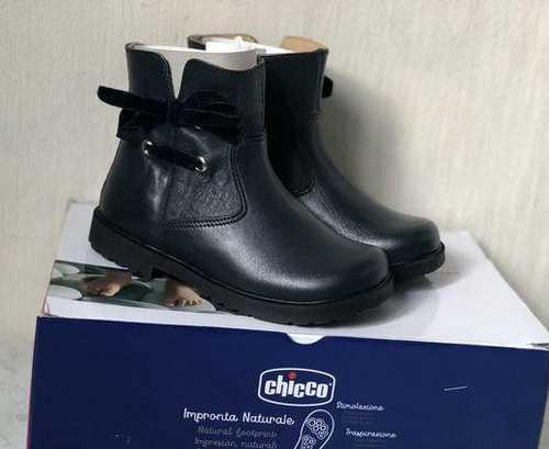 Сапожки Chicco, нат. кожа, р. 27, новые
