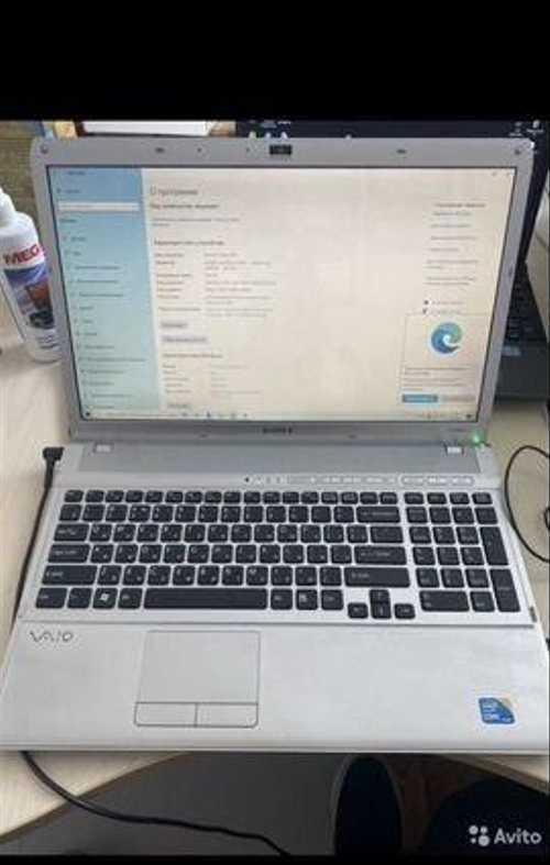 Ноутбук sony бизнес класса i3/gt425/4gb озу/500gb