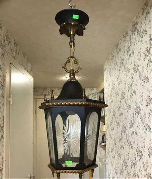 Старинный фонарь в ампирном стиле из Франции